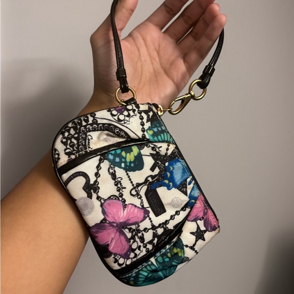 Bags | Coach Butterfly Coin Purse Wristlet | Poshmark
